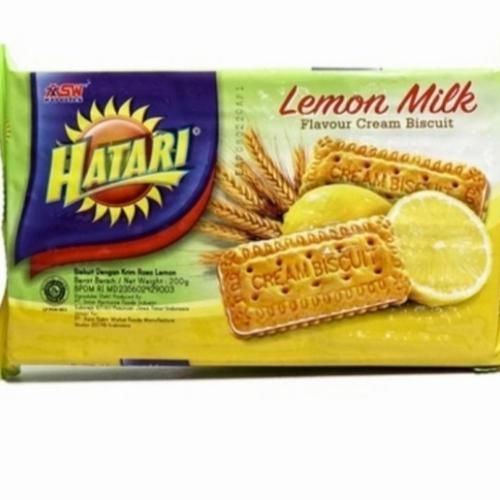 Jual ASW HATARI LEMON MILK FLAVOUR BISCUITS 200 gr / BISKUIT LEMON ...