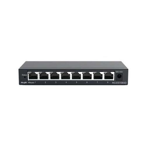 Jual Ruijie Reyee RG-ES108GD 8 Port Gigabit Unmanaged Switch Steel Case ...