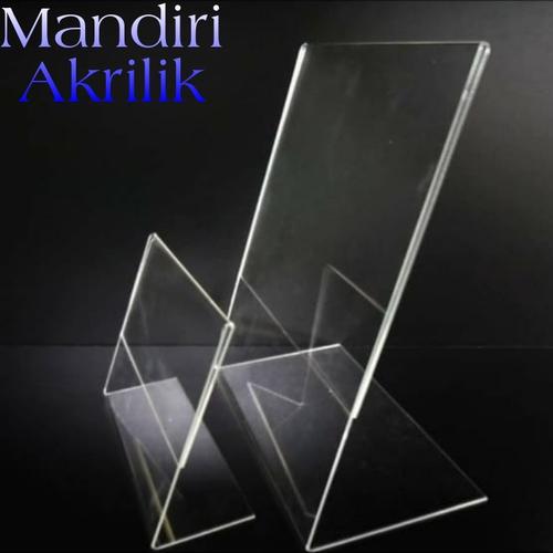 Jual Akrilik Standing Portrait Holder Bening3 - a4 30 x21 - Jakarta ...