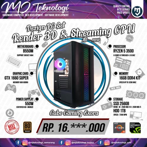 Jual Gaming PC Render Berat Ryzen 5 3500 VGA GTX 1660 Super 6GB GDDR6 ...