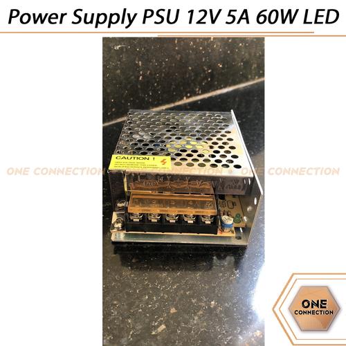 Jual Power Supply /PSU 12V 5A 60W LED Transformer Adapter Switching ...