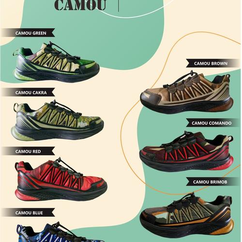 Jual Sepatu Olahraga Sport Running Lari Motif Loreng Exduma series ...