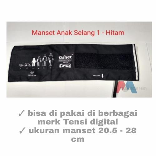 Jual Manset Rekat Anak Selang 1 Asher untuk Tensi Tensimeter Digital ...
