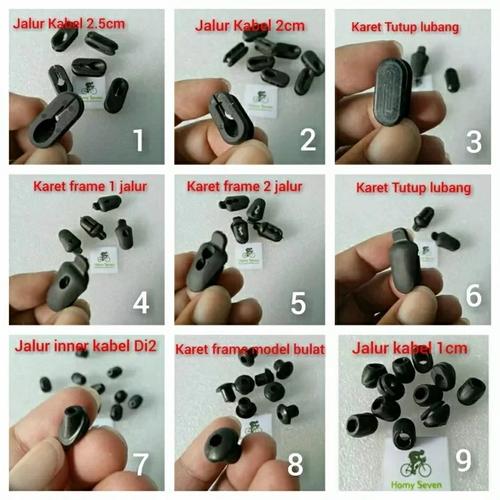 Jual Karet frame jalur kabel dalam,grommet kabel Di2,cable guide rubber ...