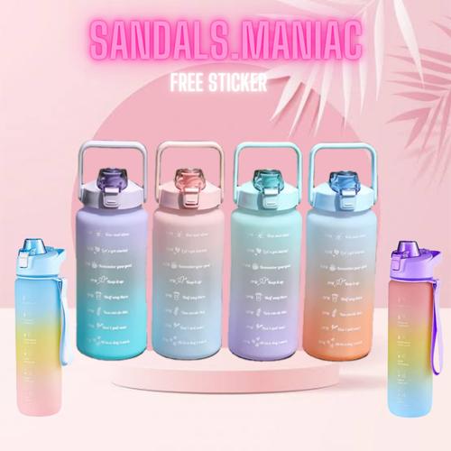 Jual Botol Minum Botol Air Minum Motivasi 2 Liter Gradasi Gradient ...