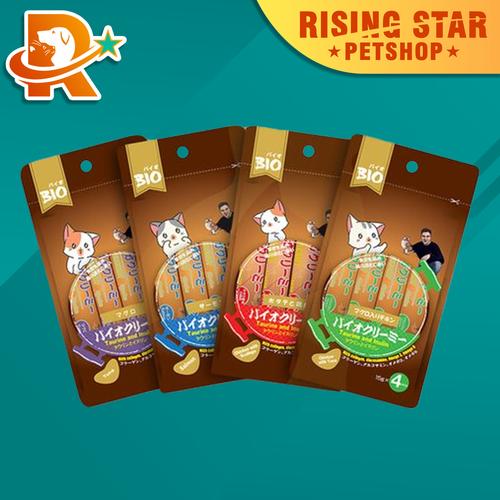 Jual Cat Food Snack BIO CREAMY tuna 60 gr cemilan kucing non Meo sheba ...