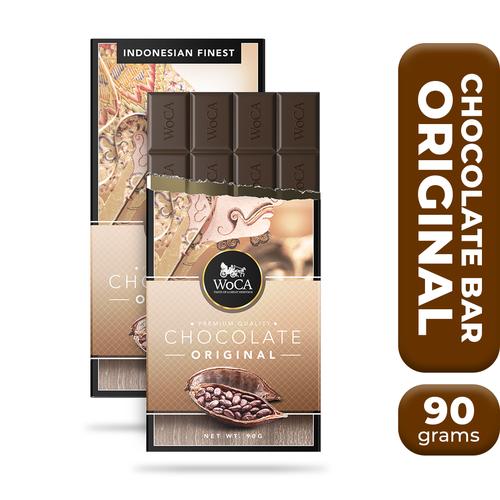 Jual WoCA Premium Chocolate Bar - Cokelat Batang Rasa Original - 90 ...