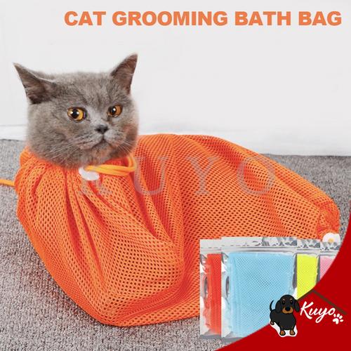 Jual Kantong Jaring Sarung Alat Mandi Kucing - Cat Grooming Bath Shower ...