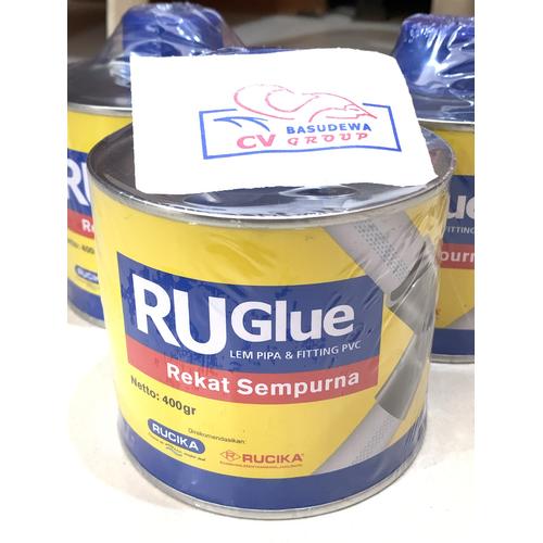 Jual LEM RUGLUE RU GLUE LEM PIPA KALENG LEM PVC RUCIKA 400 G 400G ...