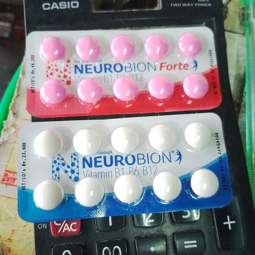 Jual NEUROBION Vitamin B1, B6, B12 Biru / Merah - 1 strip (10 tablet ...