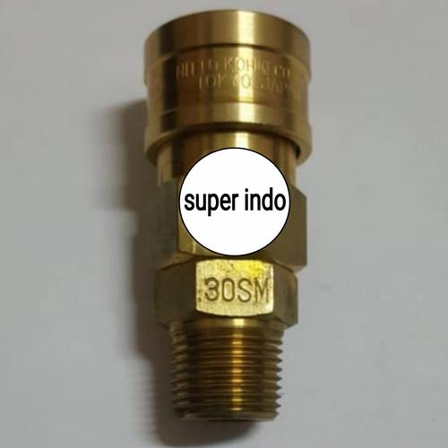 Jual Quick Coupler Coupling angin Nitto 30SM (3/8") HI Cupla Brass ...