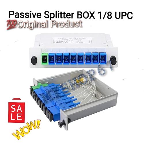 Jual Passive Splitter PLC BOX FO 1:8 SC UPC Fiber Optik Passive ...