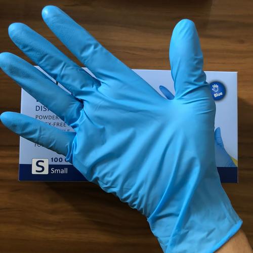 Jual Hand Gloves Blue Nitrile 100pcs Food Grade / sarung tangan biru ...