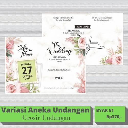 Jual Blangko Undangan Pernikahan BEST SELLER BYAR 61 - Jakarta Timur ...