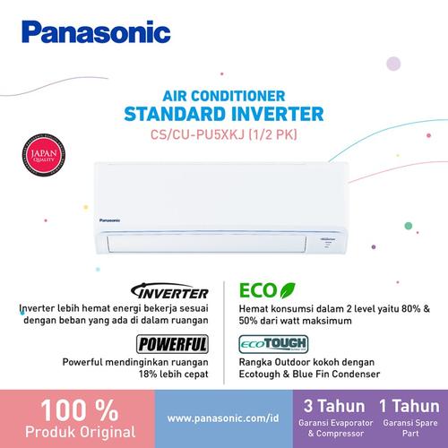Jual Ac Panasonic Inverter 1/2 pk CS/CU-PU5XKJ PU5XKJ R32 X BEST ...