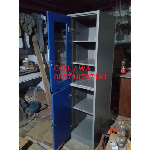 Jual Lemari Penyimpanan Laboratorium, Single Set + kaca - LPK45-K - Kab ...