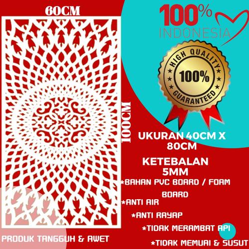 Jual KRAWANGAN PVC BOARD/CUTTINGAN PVC UKURAN 60X100CM TEBAL 5MM DK-04 ...