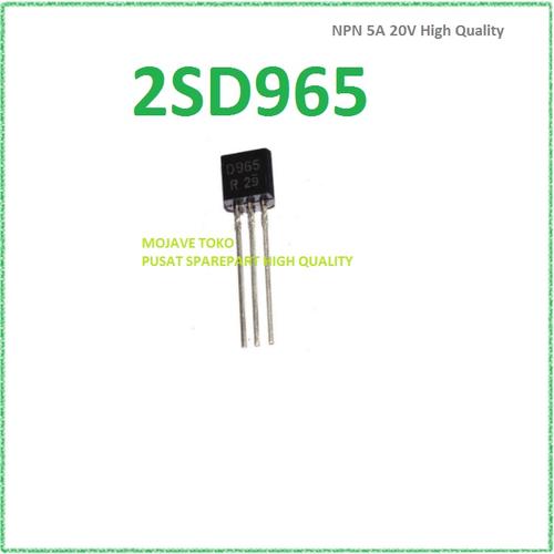 Jual 2SD965 D965 Transistor NPN 5A 20V High Quality - Kab. Bandung ...