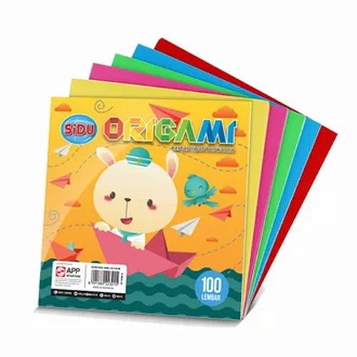 Jual Kertas Origami Kecil isi 100 Lembar Sidu / Kertas Lipat TK Kecil ...