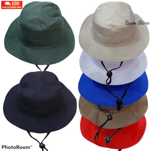 Jual COD Topi Rimba Dewasa/Topi Gunung/Topi Outdoor/ Topi Mancing ...