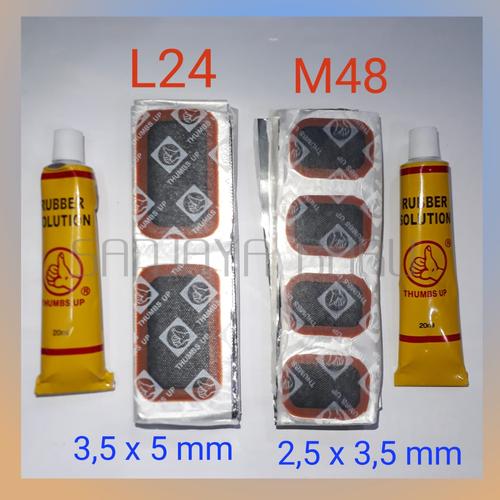 Jual TIP TOP LEM TAMBAL BAN TUBLES JEMPOL COLD PATCH THUMBS UP M 48 L ...