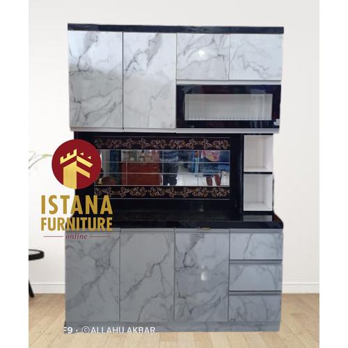 Jual PREMIUM LEMARI PIRING / RAK PIRING MINIMALIS 3 PINTU HPL MEWAH ...