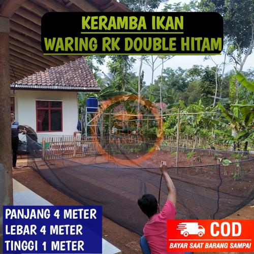Jual K441 Jaring keramba hapa ikan ukuran 4x4x1 siap pakai plus tali - KASA HIJAU, 4x4x1 - Kab ...