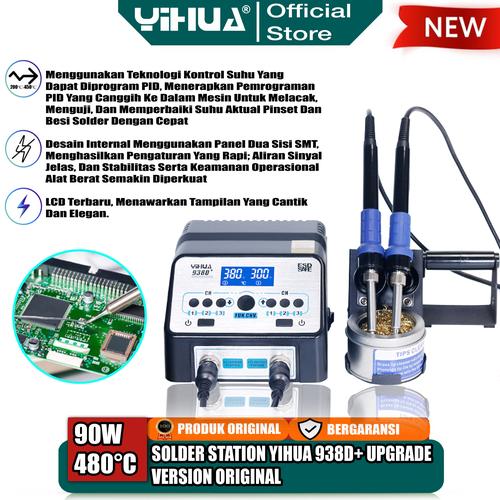Promo Yihua 938D+ Solder Station Digital Upgrade Version Soldering Iron ORI - Jakarta Pusat ...