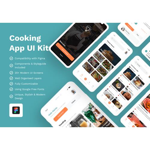 Jual UI Kit for UI/UX Design Cooking Apps - Kab. Bojonegoro - Lapak Mas ...