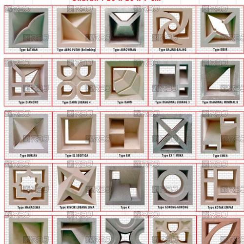 Jual Roster Beton Kotak Minimalis - Jakarta Timur - Bata Tempel Putih ...