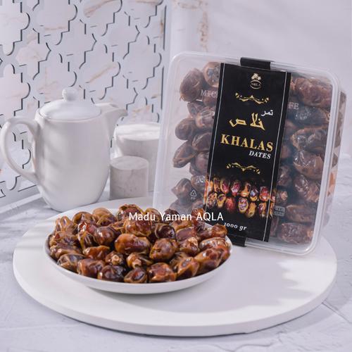 Jual KURMA KHALAS 1 KG KURMA KERING KURMA ARAB SAUDI KURMA MANIS - 500 ...