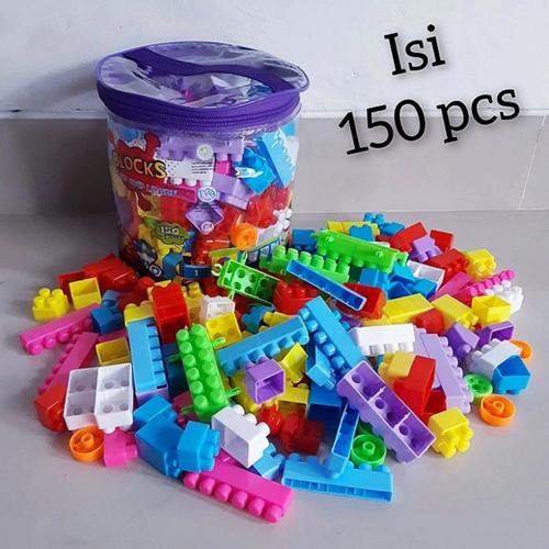 Jual Mainan Block Isi 150 Pcs - Brick Balok Susun Anak Laki Perempuan ...