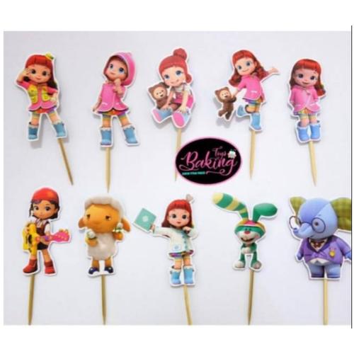 Jual Cupcake Topper Birthday / Hiasan Kue Ulang Tahun Ruby Rainbow ...