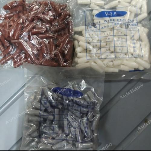 Jual vinil / vinyl kabel V3,5 ( 4mm ) warna putih / coklat / abu-abh ...
