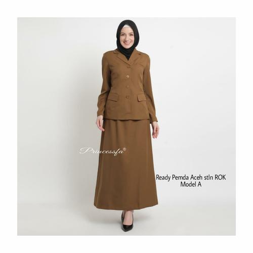 Jual EXCLUSIVE SERAGAM PEMDA ACEH (GELAP) STLN ROK MODEL A BY PRINCESS ...