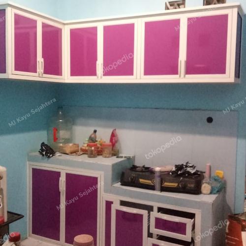 Jual Kitchen Set Minimalis Modern Alumunium PVC Anti Rayap Custom ...