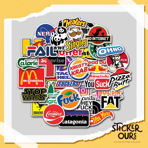 Jual STICKER PACK LOGO BRAND PARODY |STIKER TUMBLR LAPTOP|STIKER KOPER ...