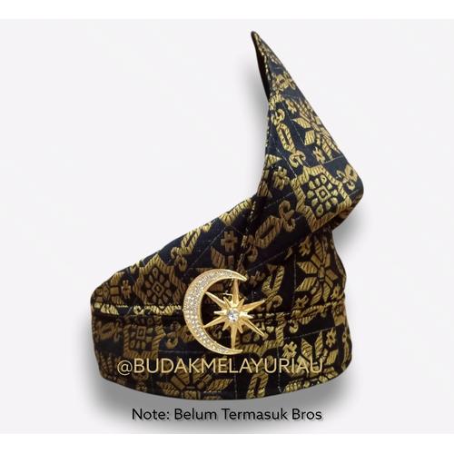 Jual TANJAK MELAYU FULL SONGKET PREMIUM IKAT MAHKOTA ALAM - cream gold ...