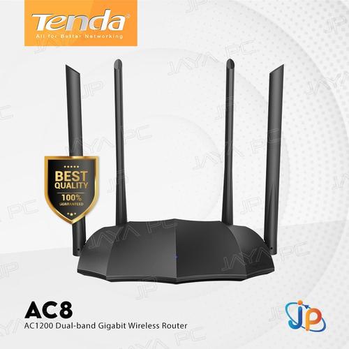 Jual Tenda AC8 AC1200 Smart Dual-Band WiFi Wireless Network Router ...