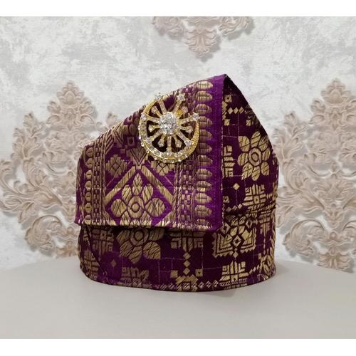 Jual TANJAK 1 LAPIS KHAS MELAYU RIAU ORNAMEN PUCUK REBUNG - ungu ...