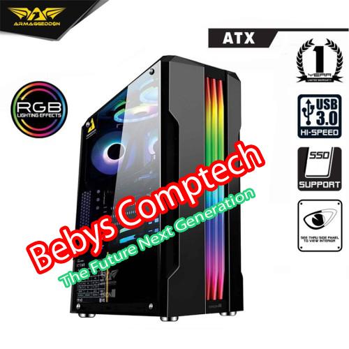 Jual Armaggeddon Tron III ATX Gaming PC Case With Tempered Glass Side ...