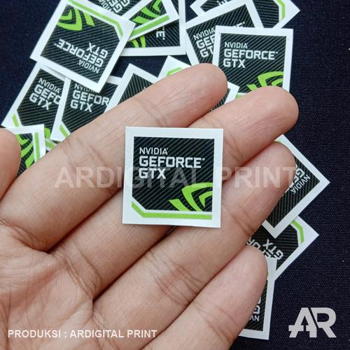 Jual STIKER NVIDIA GEFORCE GTX STIKER VINYL LAMINASI GLOSSY SATUAN ...