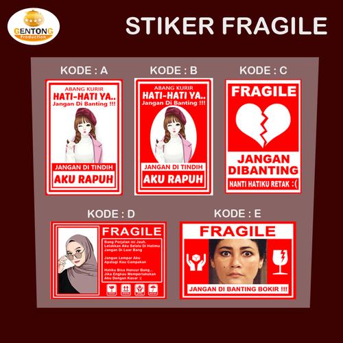 Jual Stiker Fragile Lucu , fragile unik , stiker lucu , stiker pecah ...