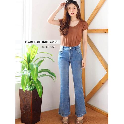Promo Celana Cutbray Jeans - Celana Cutbray Plain Bluelight V4551 ...