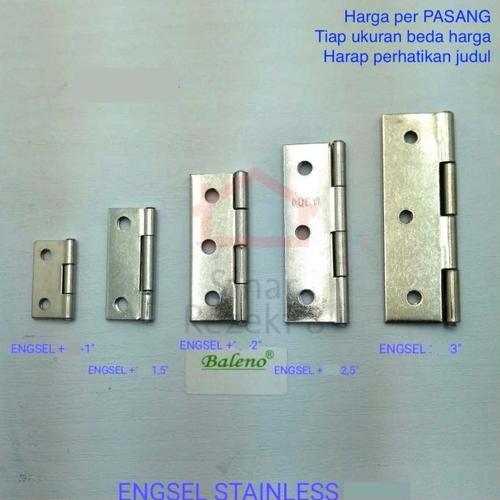 Jual Engsel Kupu Kupu 2 inch + Tipis Stainless Steel SEPASANG Pintu ...