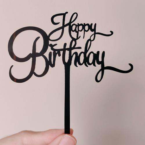 Jual Cake Topper Happy Birthday/ Topper HBD/ Topper Ulang Tahun /Topper ...