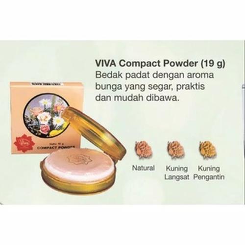 Jual VIVA Compact Powder Standar Classic Bedak Padat 19g - Kuning ...