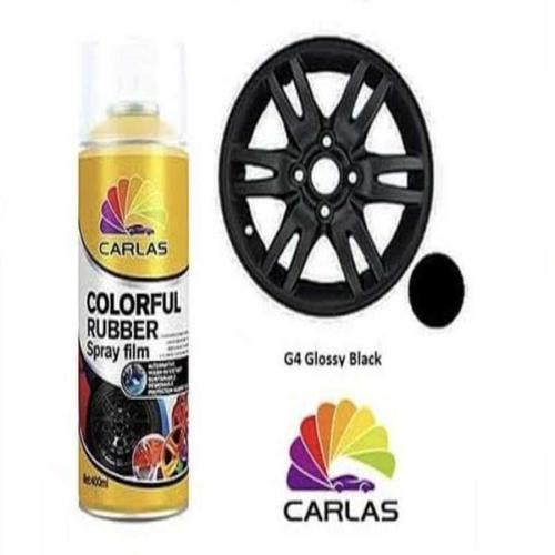 Jual G4 HITAM KILAT BLACK GLOSSY CARLAS RUBBER SPRAY CAT semprot karet ...