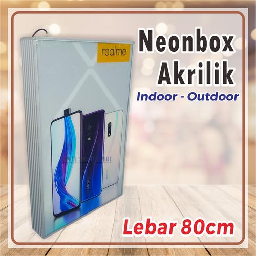 Jual Neonbox Akrilik Custom / Neon box Acrylic - Lebar 80cm - 80x140 ...