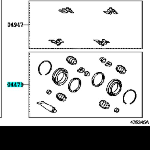 Jual Kaliper Kit Rem Depan Yaris Tipe S Vios 04478-0D141 / 04478-0D140 ...